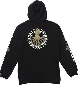 Salty Crew Sweat à capuche en polaire Ink Slinger pour homme, Tentacule Noir, Small