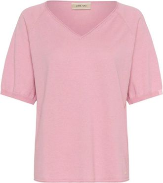 Cream Romane Tricot Blouse - Femme - Pulls - Rose - Taille: 46 FR