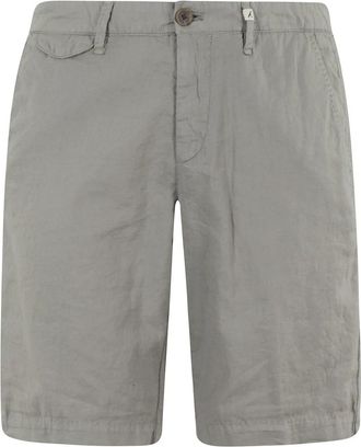 Myths Homme, Shorts, Vert, Taille: L Shorts Militaires en Lin et Coton