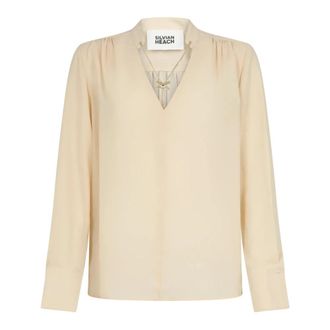 Silvian Heach Dathio Bluse - - Blouses & Shirts - Damen - Beige - 2XS