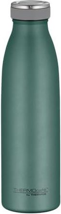 Thermocafé by Thermos TC BOTTLE moss green mat 0,50l, Isolierflasche aus Edelstahl, kohlensäurefest, 12h heiß 24h kalt, Auslaufsicher, für Schule, Unterwegs & Büro