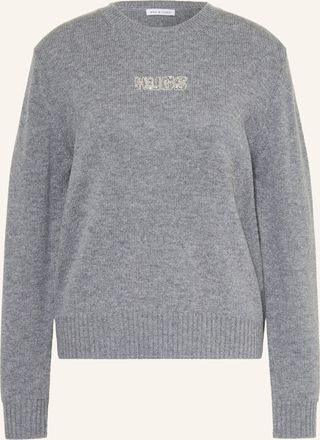 Mrs & Hugs Mrs & Hugs Pullover Mit Pailletten grau