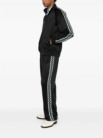 Dr&ocirc;le de Monsieur Satin Striped Jacket - Black