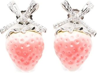 Yvmin Yvmin, Femme, Accessoires, Rose, Taille: ONE Size Strawberry Bowknot Earring