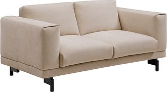 Vente-Unique 2-Sitzer Sofa - Chenille-Stoff Beige - DEMBOLA