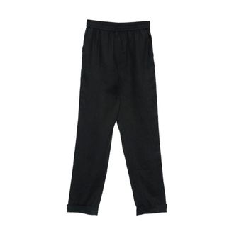 Emporio Armani Femme, Pantalons, Noir, Taille: 38 FR Straight Pantalons