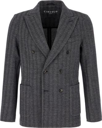 Circolo 1901 Homme, Vestes, Bleu, Taille: S Cn5060 001T Blazer