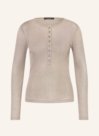 OPUS Longsleeve Sosmica Mit Glitzergarn beige