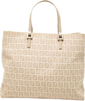 Fendi Shopper - Zucchino Canvas Tote - Gr. unisize - in Braun - f&uuml;r Damen