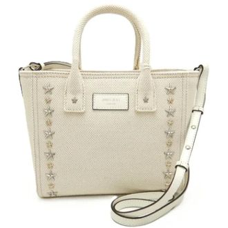 Jimmy Choo London Pre-owned Tissu sacs-main - Femme - Pre-owned - Beige - Taille: ONE Size
