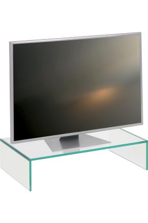 Xora Tv-Aufsatz, Klar, Glas, 60x14x35 cm, Wohnzimmer, TV M&ouml;bel, TV-Aufs&auml;tze