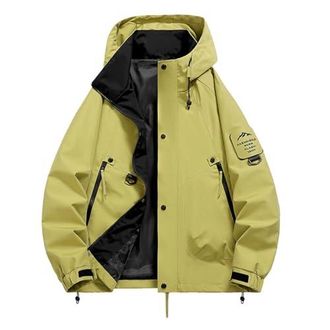 Generic Veste à capuche décontractée pour homme - Coupe-vent - Léger - Confortable - Durable - Polyvalent - Élégant - Automne et Hiver - Pour un usage quotidi