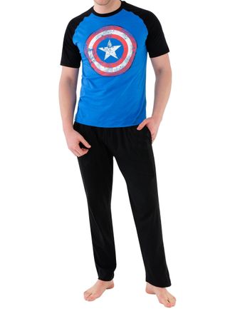 MARVEL Herren Avengers Captain America Schlafanzug XX-Large