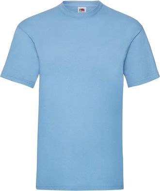 Fruit Of The Loom Valueweight Crew Neck, Kurzarm-T-Shirt, Rundhals Gr. One size, himmelblau