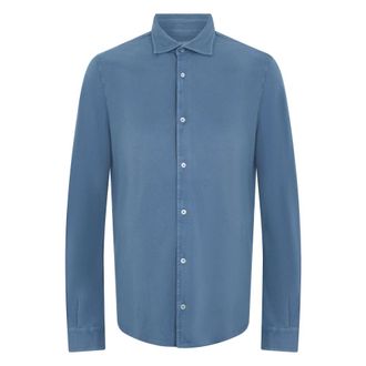 Fedeli Homme, Chemises, Bleu, Taille: 3XL Chemise &Eacute;l&eacute;gante en Coton