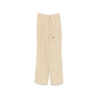 Herno G&uuml;rtel-Hose mit geradem Bein - - Trousers - Damen - Beige - L