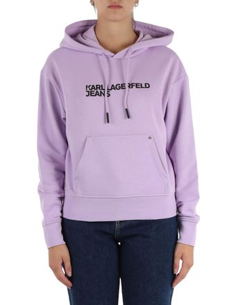 Karl Lagerfeld Regular Logo Hoodie, Lavendula, XS