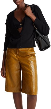 Benetton Damen Cardigan M/L 102hd6052 Strickjacke, Schwarz, L