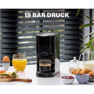 Princess Kapselkaffeemaschine 19bar 5in1 f&uuml;r Kapseln, ese Pads & Kaffeepulver
