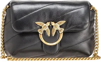 Pinko Borsa a tracolla pinko love baby puff - pelle nero - uni