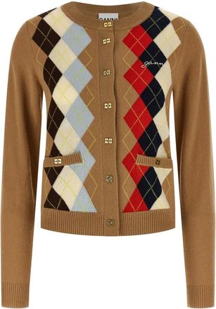 Ganni Damen, Strickwaren, Mehrfarbig, XSGr&ouml;&szlig;e