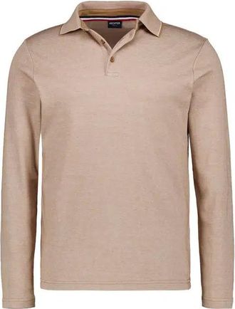 Daniel Hechter Herren Polo-Shirt braun Baumwoll-Piqu&eacute;