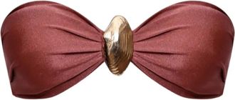PatBo seashell detail bikini top - Braun