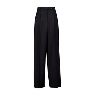 Givenchy Elegante Monogramm Jacquard Wollhose - - Trousers - Damen - Schwarzk - M