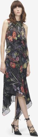 Alexander McQueen Meadow Asymmetrisches Abendkleid mit Blumendruck - Item 858353QCAMO1000