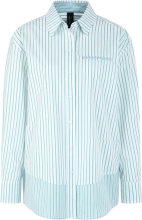 Marc Cain Femme, Blouses et Chemises, Vert, Taille: 38 FR Chemise-blouse ray&eacute;e en coton