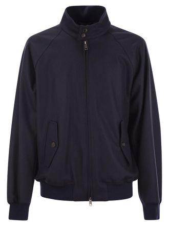 Baracuta Melton Wool Blend Bomber veste
