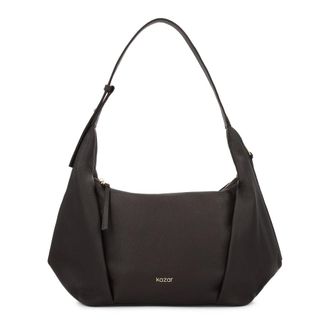 Kazar Leder Hobo Bag mit Seitentaschen - - Bags - Damen - Braun - ONE SIZE