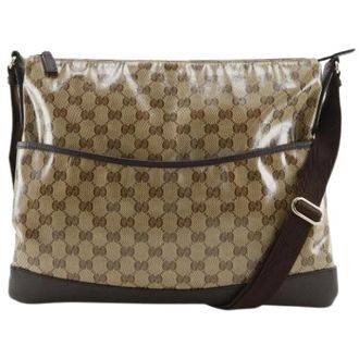 Gucci Pre-owned GG Crystal PVC Schultertasche - - Pre-owned - Damen - Braun - ONE SIZE