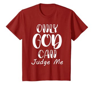 Only Nur Gott kann &uuml;ber mich urteilen Christliches Zeugnis Nur Gott wei&szlig; T-Shirt