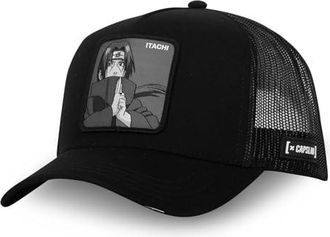 Capslab Itachi Naruto Shippuden Noir Casquette de Camionneur R&eacute;glable
