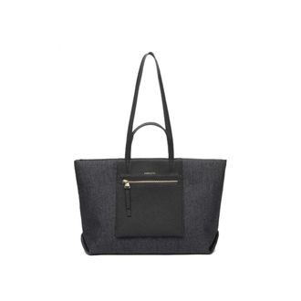 Abbacino Shopper Bag in Jeans Fabric - - Bags - Damen - Schwarzk - ONE SIZE