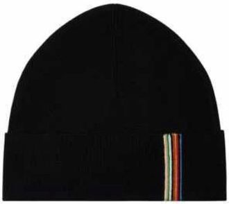 Paul Smith unisex, Accessoires, Noir, Taille: ONE Size Signature Stripe Beanie