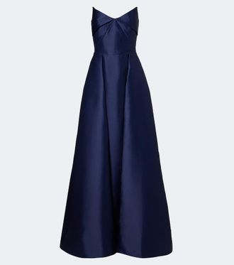 Rebecca Vallance Robe longue bustier Windermere en satin