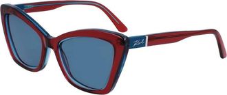 Karl Lagerfeld Femme, Accessoires, Rouge, Taille: ONE Size Kl6105S-604 Lunettes de soleil