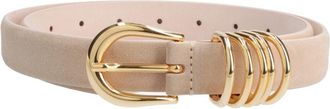 D&eacute;hanche Leather Belt Hollyhock