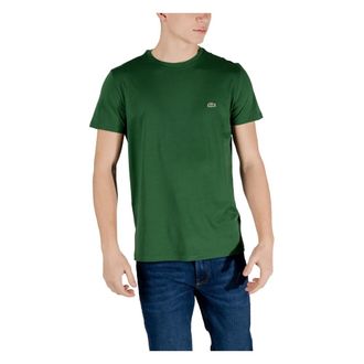 Lacoste Gr&uuml;nes Baumwoll-T-Shirt f&uuml;r M&auml;nner - - Tops - Herren - Gr&uuml;n - S