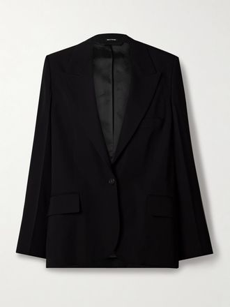 Acne Studios Blazer Aus Crêpe - Schwarz