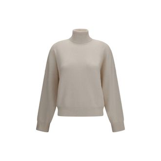 Brunello Cucinelli Cashmere Turtleneck Sweater - Beige