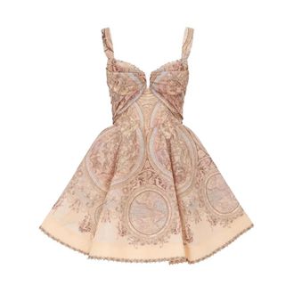 Zimmermann Ascent Drape Mini Dress - - Dresses - Damen - Beige - M