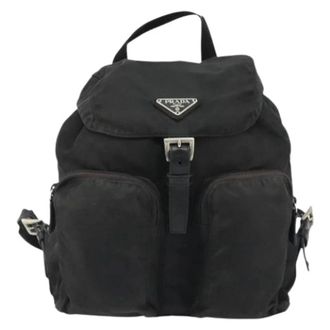 Prada Pre-owned Vintage Leder Rucksack - - Pre-owned - Damen - Schwarzk - ONE SIZE