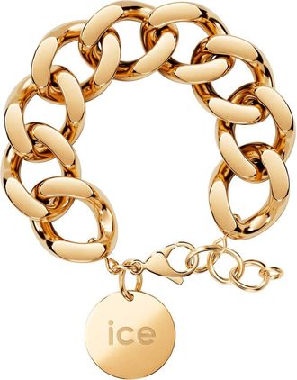 Ice Watch ICE Jewellery - Chain Bracelet - Gold - Kettenarmband mit XL-Maschen für Frauen, geschlossen mit einer goldenen Medaille (021191)