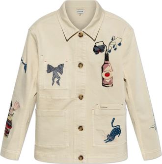 Munthe Femme, Vestes, Beige, Taille: 36 FR Braulia Denim Jacket