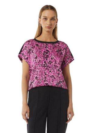 Comma Kurzarmshirt T-Shirt Blusenshirt mit Frontprint