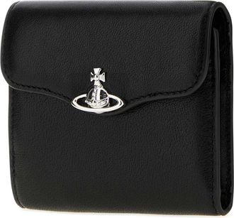 Vivienne Westwood Womens Black Leather Hunter Wallet Borse A Mano Bag