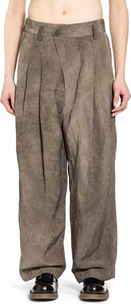 Ziggy Chen Drop Crotch Pleated Trousers